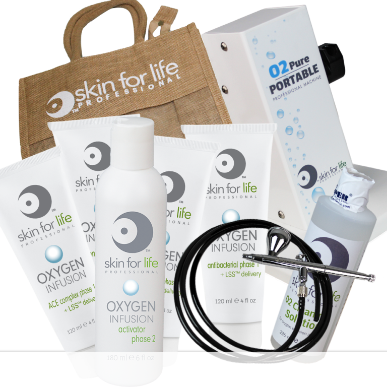 APO Standard Pure Oxygen includes 5 oxygen skincare products