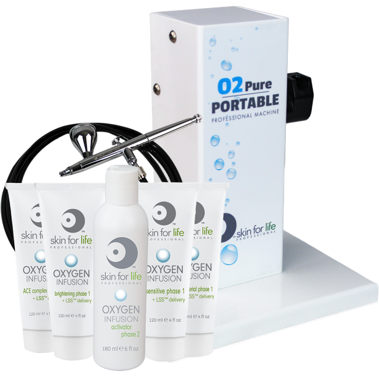 APO Standard Pure Oxygen includes 5 oxygen skincare products