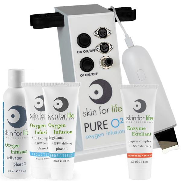 Pure Oxygen Infusion Equipment - Skin for Life Trademarked Ingredients