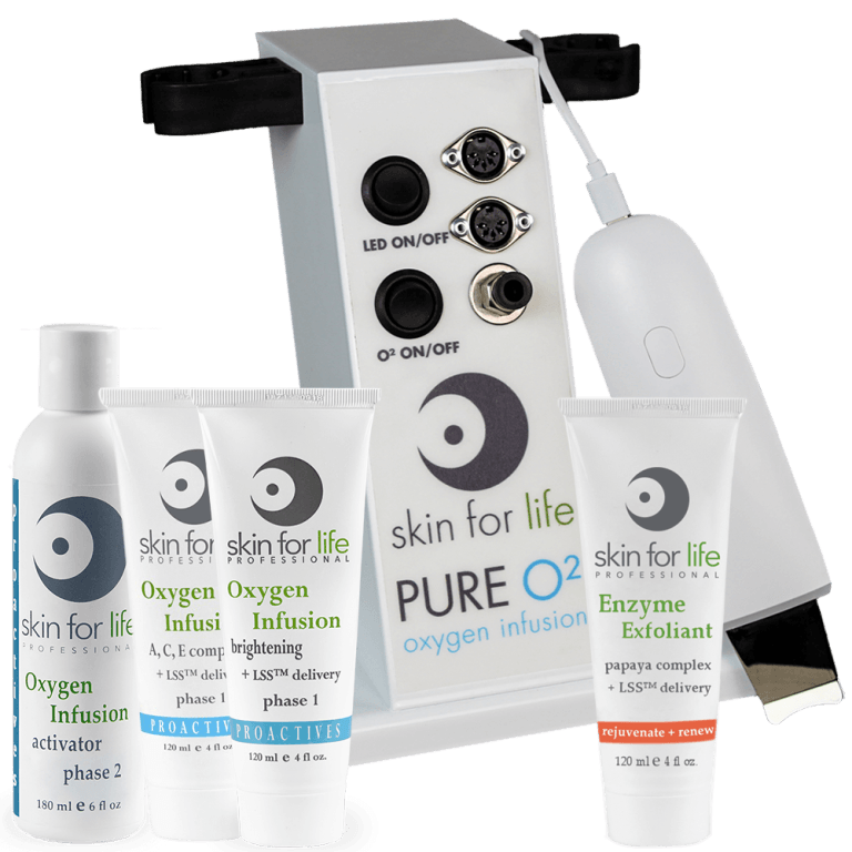Pure Oxygen Infusion Equipment - Skin for Life Trademarked Ingredients