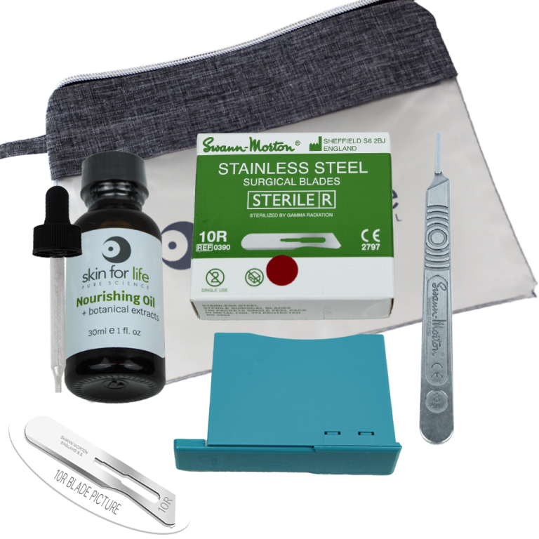 DERM-10R Dermaplaning Kit, for professionals and students